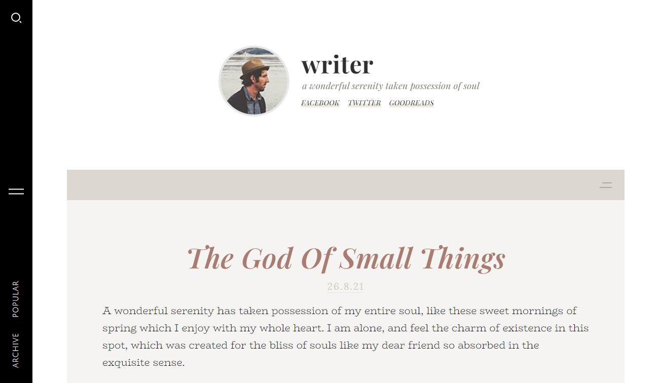 Writer - Blogger Theme | TemplatesZoo